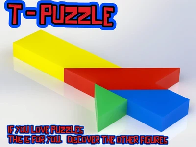 T - puzzle! - MakerOnline 3D Model | 3Drop